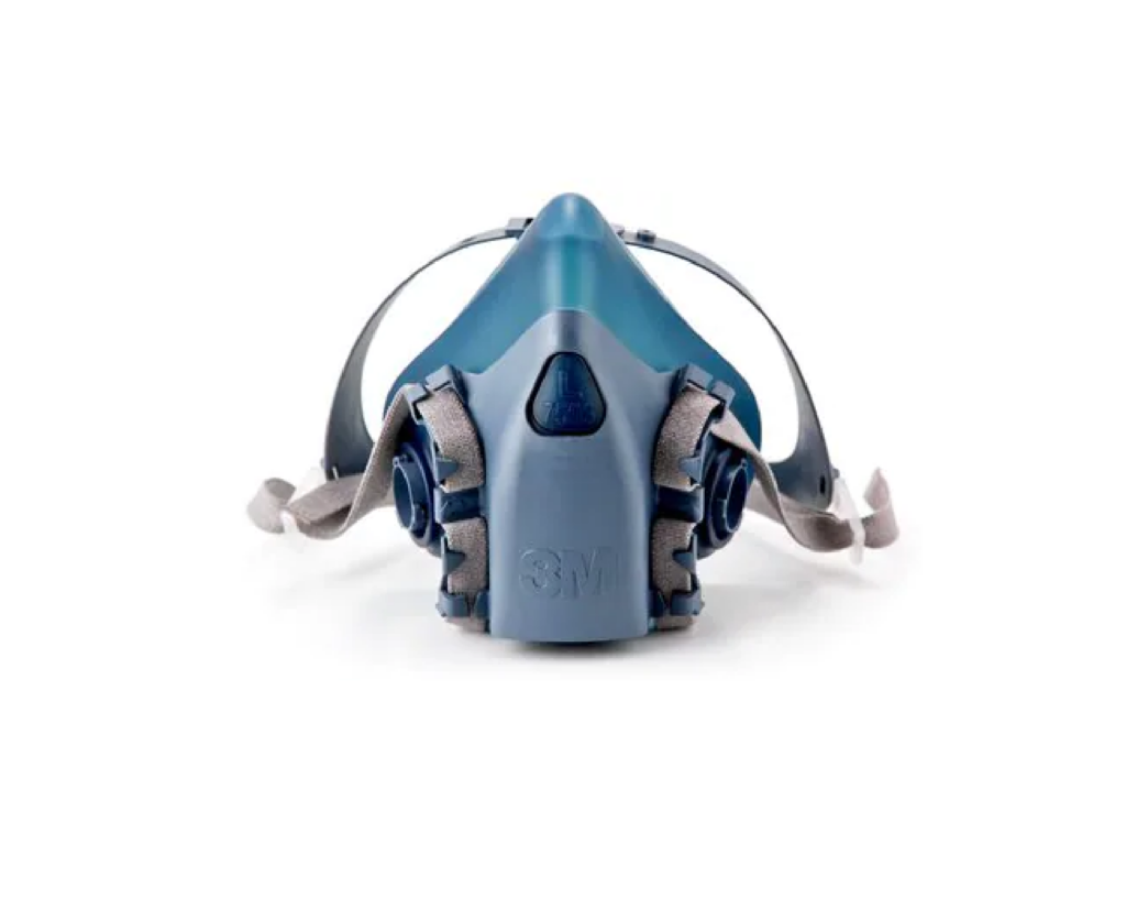 3M Respirator Half Mask Respirator Silicone, Large - 4 COUNT ...